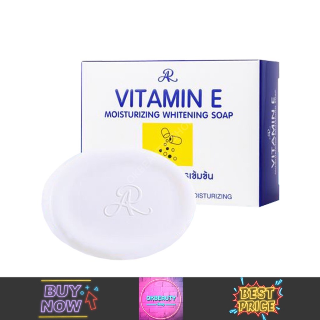 AR Vitamin E Moisturizing Whitening Soap เออาร์ วิตามินอี โซฟ (100g.) | Shopee Thailand