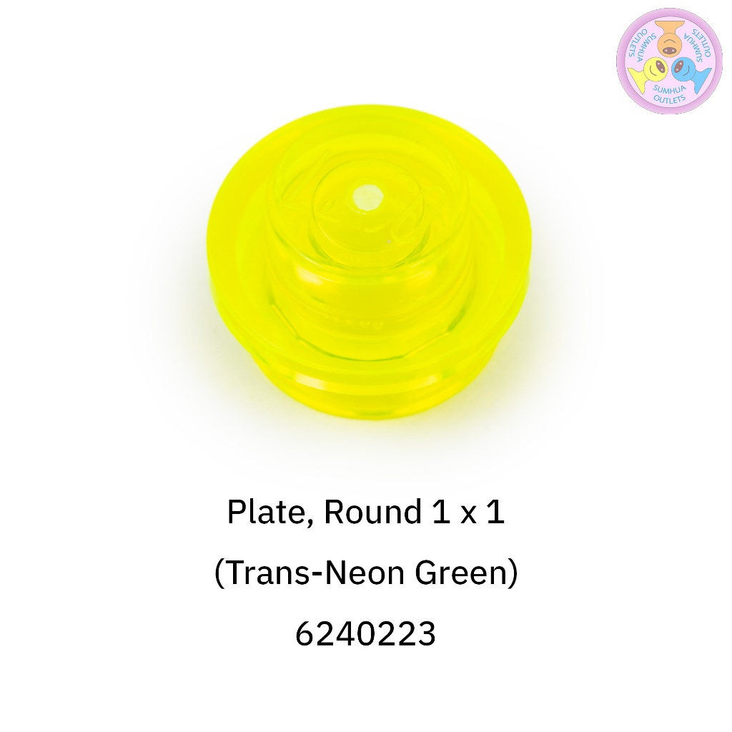 ชิ้นส่วน เลโก้ LEGO Part No. 4073, Plate, Round 1 x 1, 1 ชิ้น (6240223 ...