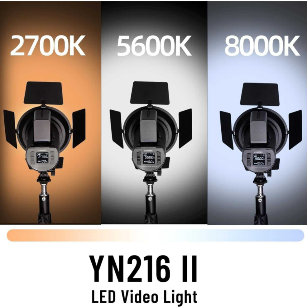 LED YONGNUO YN216 และ YN216 II Studio Video Light ไฟต่อเนื่อง (ประกัน ...