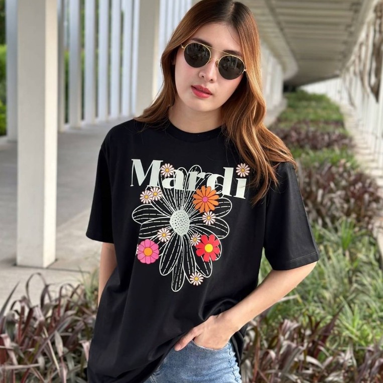 MAO SHOP ขายดี!! เสื้อ Oversize ดอกไม้มาดิ ป้าย MARD | Shopee Thailand