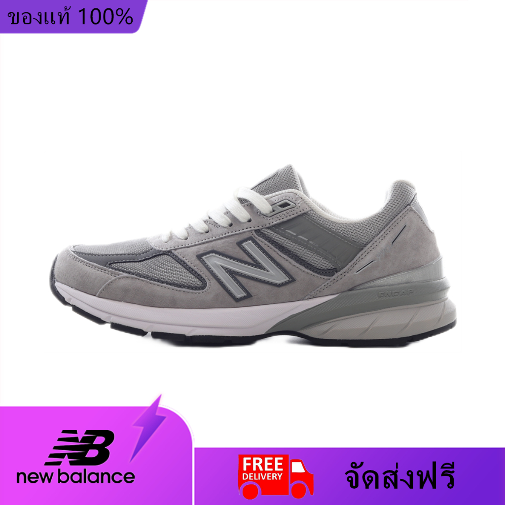 New Balance 990v5 Grey M990GL5 รองเท้าผ้าใบสำหรับผู้ชายและผู้หญิง ...