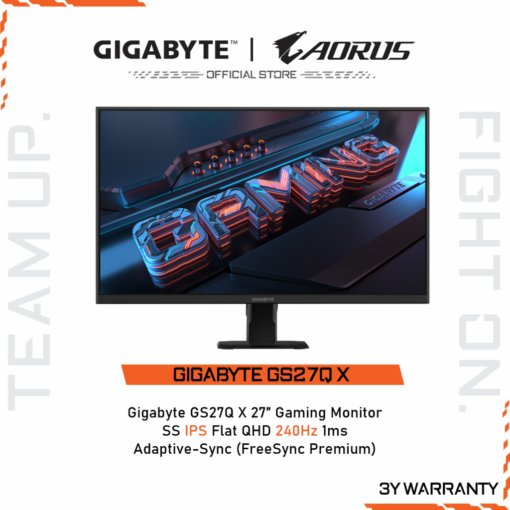 GIGABYTE GS27Q X Gaming Monitor (จอมอนิเตอร์) | 27" QHD | SS-IPS | 1ms ...