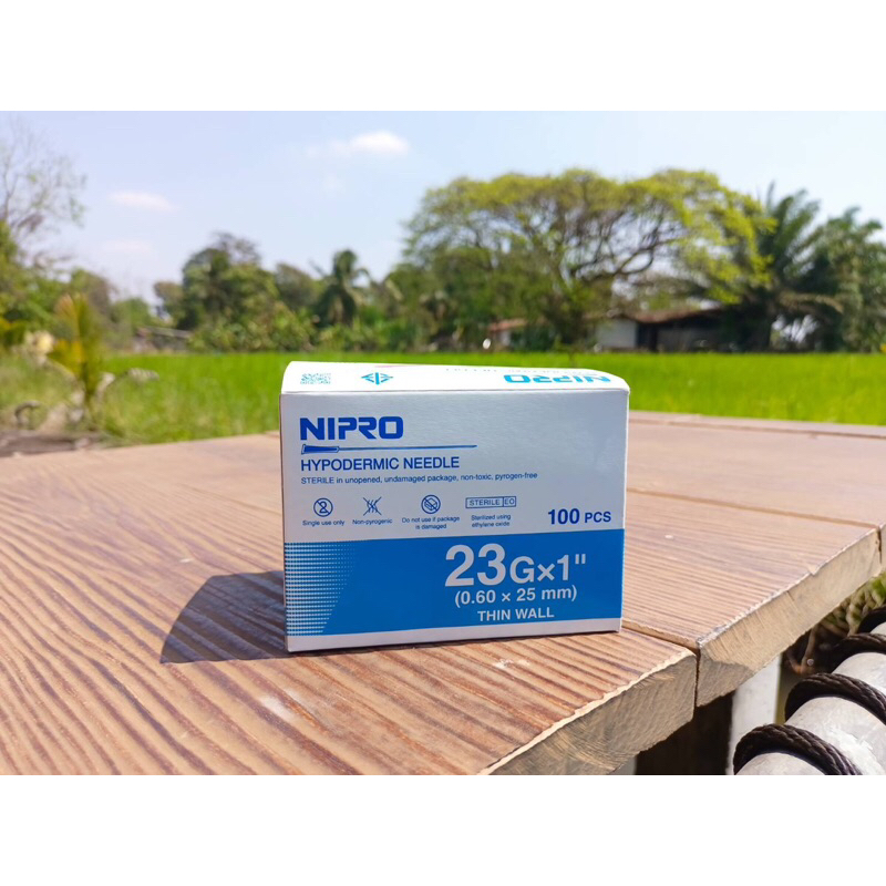 ที่สวมหัวไซริง Nipro 23x1 (ยกกล่อง 100 ชิ้น) ใช้ดึงของเหลวล้างจมูก ดูด ...