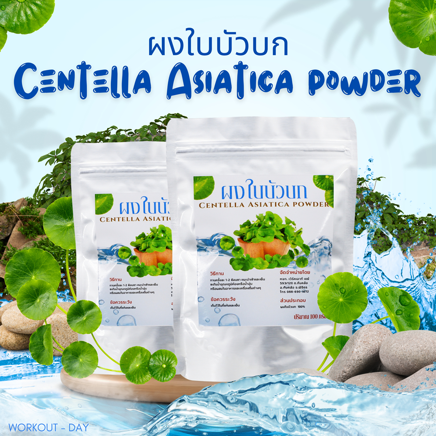ผงใบบัวบก Centella asiatica Powder ขนาด100กรัม | Shopee Thailand