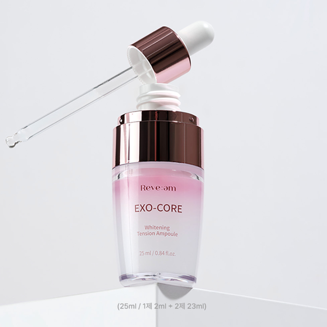Stem cell Exosome ลดริ้วรอย กระชับ ยืดหยุ่น ขาวใส Reve:am EXO-CORE Whitening Tension Ampoule ...