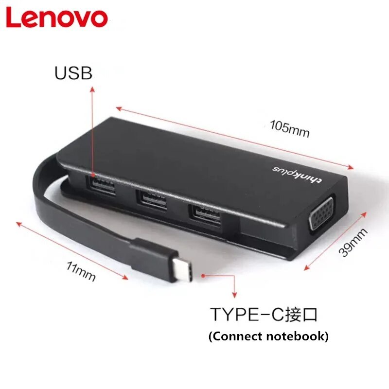 Lenovo Thinkplus USB-C 5-in-1 | Shopee Thailand