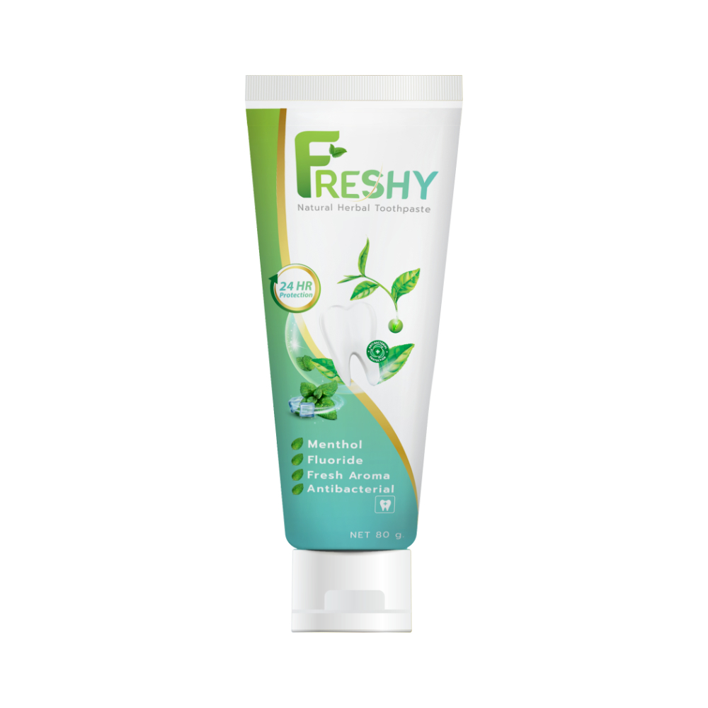 ยาสีฟัน เฟรชชี่ เนเชอรัล เฮอร์เบิล ทูธเพสท์ HAPPY FRESHY | Shopee Thailand