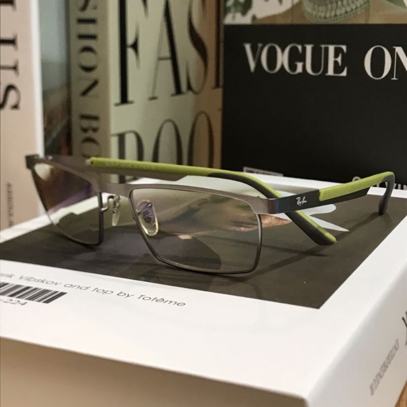 แว่นตา Ray-Ban 6076 ทรงเหลี่ยม คลาสสิค เหมาะสำหรับผู้ชาย ขนาดกลาง ...