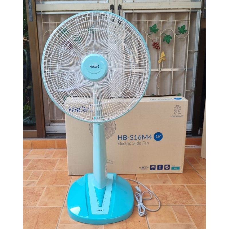 พัดลม ฮาตาริ 16 นิ้ว Hatari รุ่น HB-S16M4 สไลด์ปรับระดับสูงต่ำได้ 5 ...