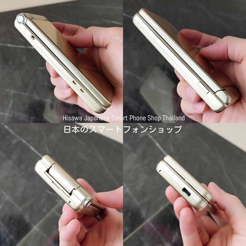 SHARP AQUOS K-TAI 2 (601SH) สีทอง มือถือฝาพับญี่ปุ่น โทรในไทยได้ หายาก ...