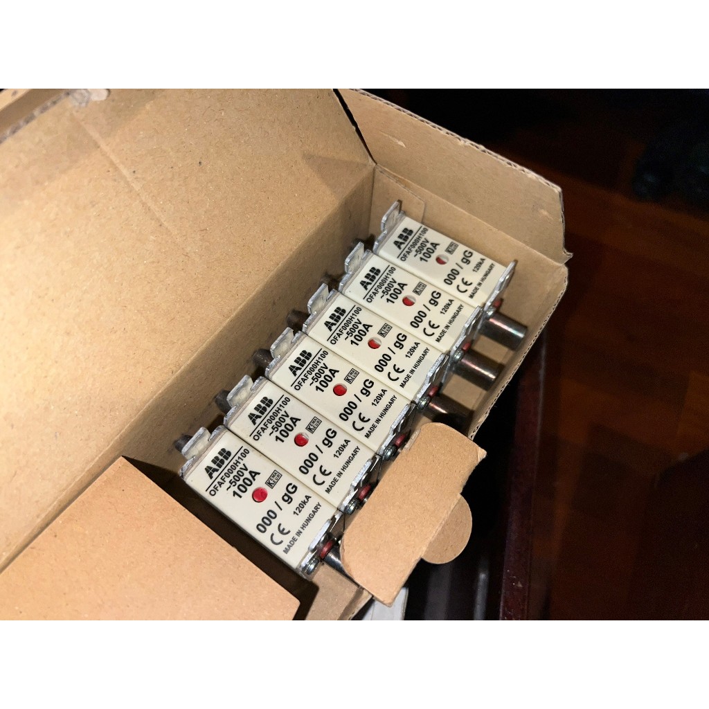 [ABB] HRC Fuse 100A OFAF00H100 500V100A ราควม VAT | Shopee Thailand