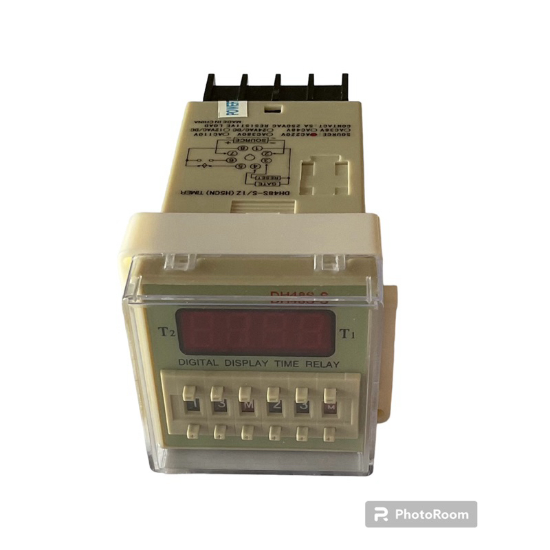 Twin Timer DH48S-S Digital Timer 220Vac Delay Relay with socket ทวินไท ...