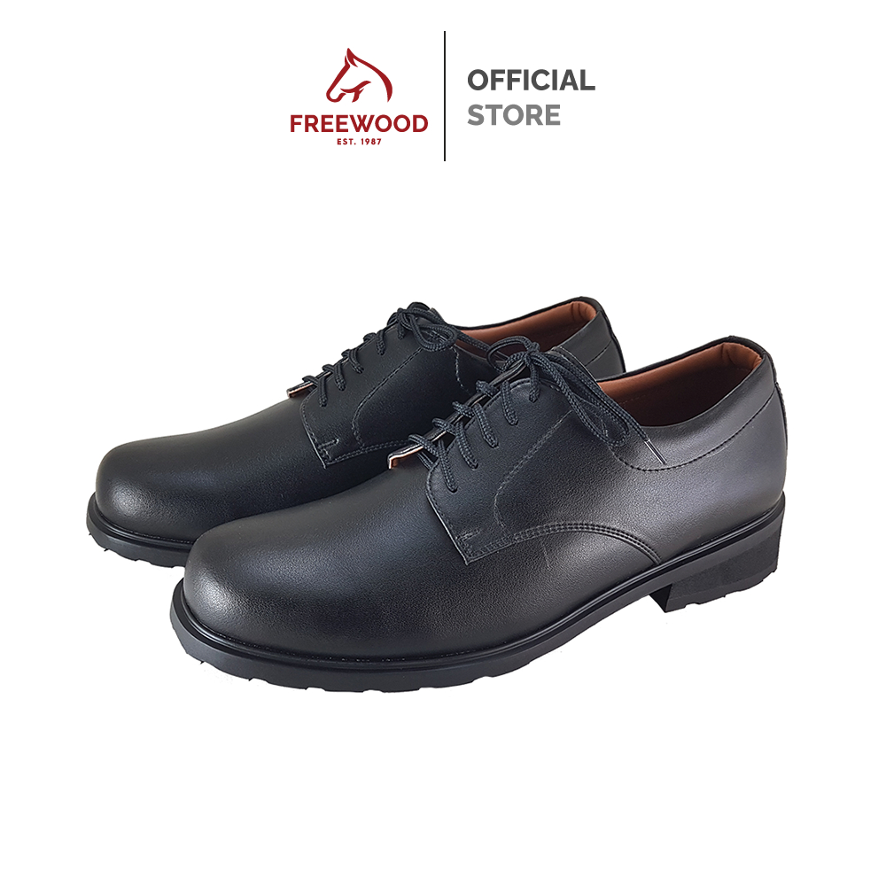 FREEWOOD LACE-UP BUSINESS SHOES รองเท้าคัทชูผู้ชาย หนังแท้ ผูกเชือก ...