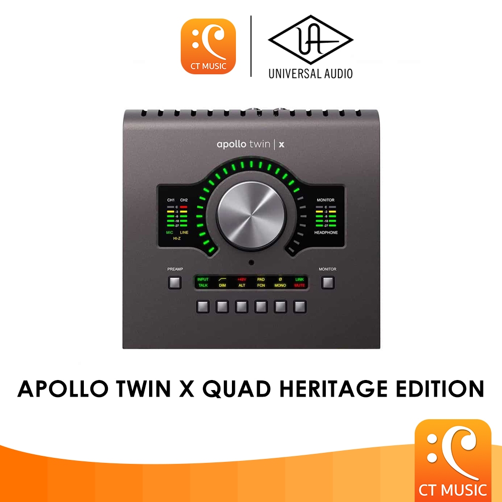 Universal Audio Apollo Twin X QUAD Heritage Edition Audio Interface ...