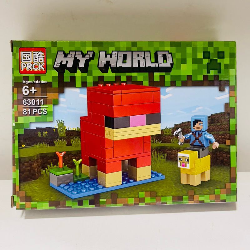 PRCK63011 63011 81ชิ้น my world minecraft lego เลโก้จีน ของเล่นเสริม ...