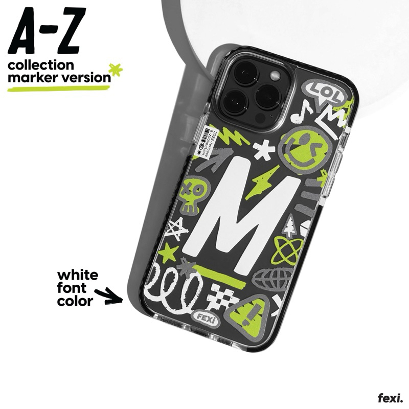 เคสไอโฟน Case for iPhone ลาย“ Marker Version A-Z collection ลายสกรีนสี ...