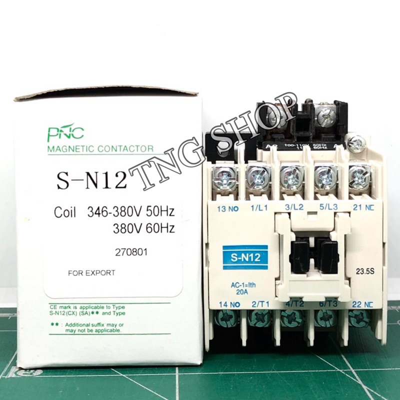 S-N12 SN12 lth=20A 110V/220V/380V ยี่ห้อ PNC แมกเนติก คอนแทคเตอร์ MAGNETIC CONTACTOR พร้อมส่ง ...