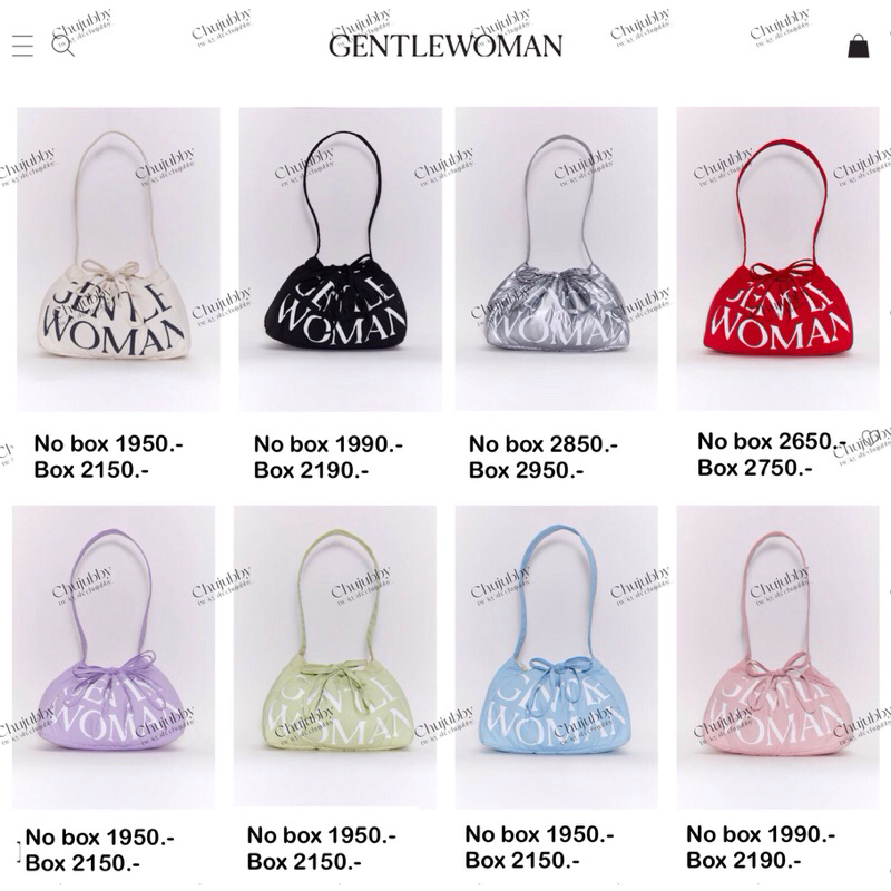 1950.- /2150.-/2690.- แดง box [ใช้โค้ด 20XTRA44 ] กระเป๋าเกี๊ยว gentlewoman dumpling | Shopee ...