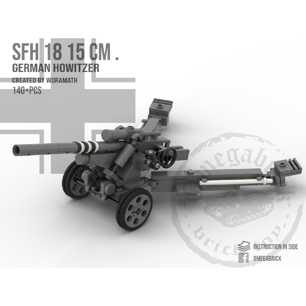 (พร้อมส่ง) มินิฟิกเกอร์ บล็อคตัวต่อ สายทหาร sFH18 15 cm 11605 | Shopee ...