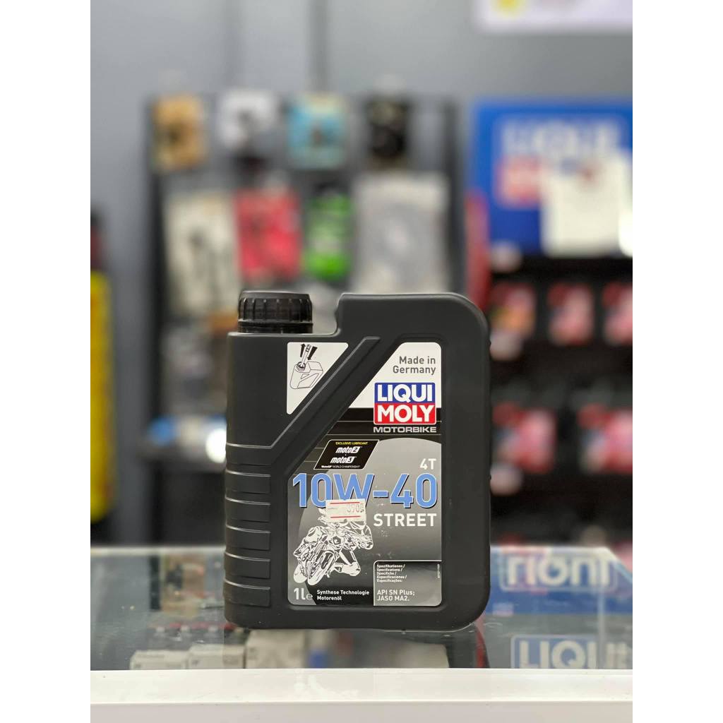 น้ำมันเครื่อง มอเตอร์ไซค์ Liqui Moly 4T 10w-40 Street | Shopee Thailand