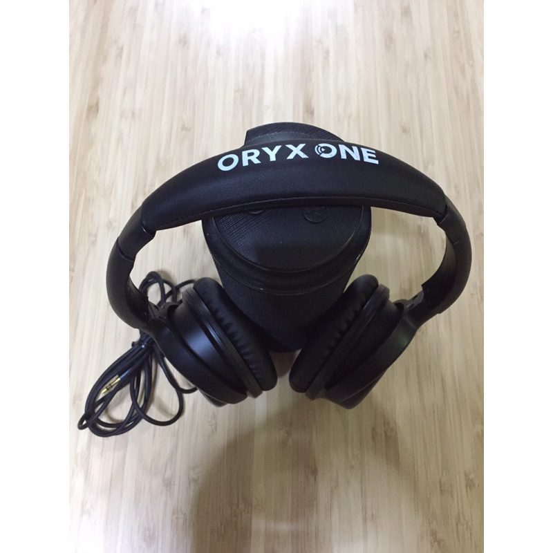 หูฟังแบบครอบหู ORYX ONE สายการบิน QATAR AIRLINE มือสองสภาพใหม่(สีดำ ...