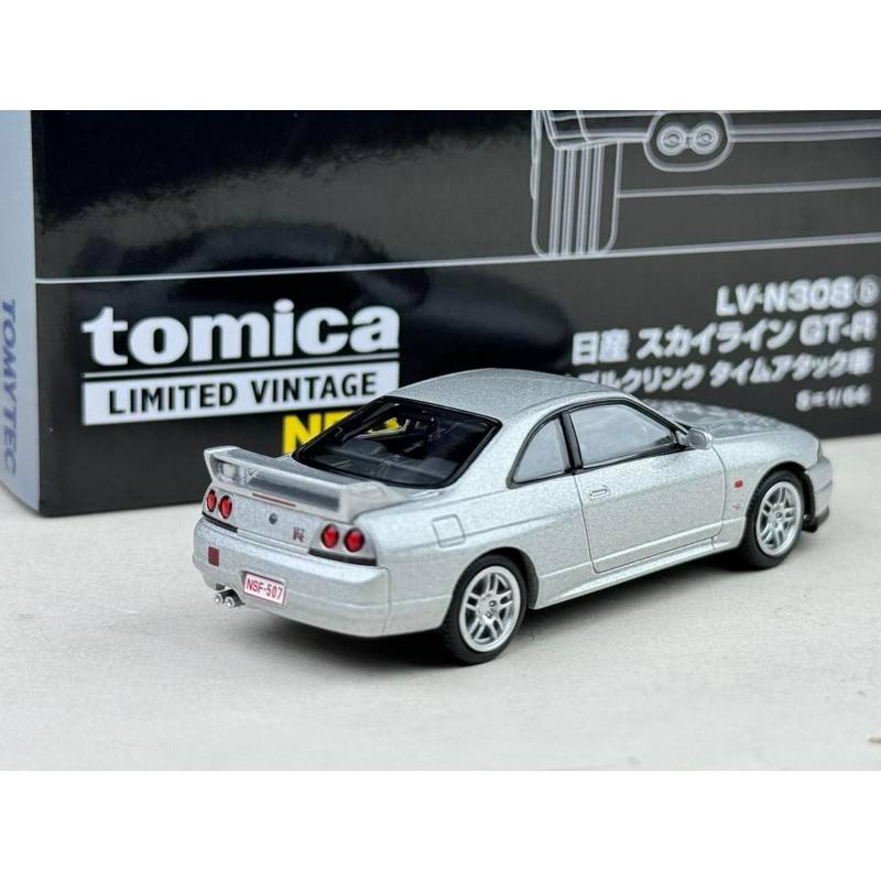 Nissan Skyline R33 Lv-N308b Lv-N308a Scale 1:64 ยี่ห้อ Tomytec | Shopee ...