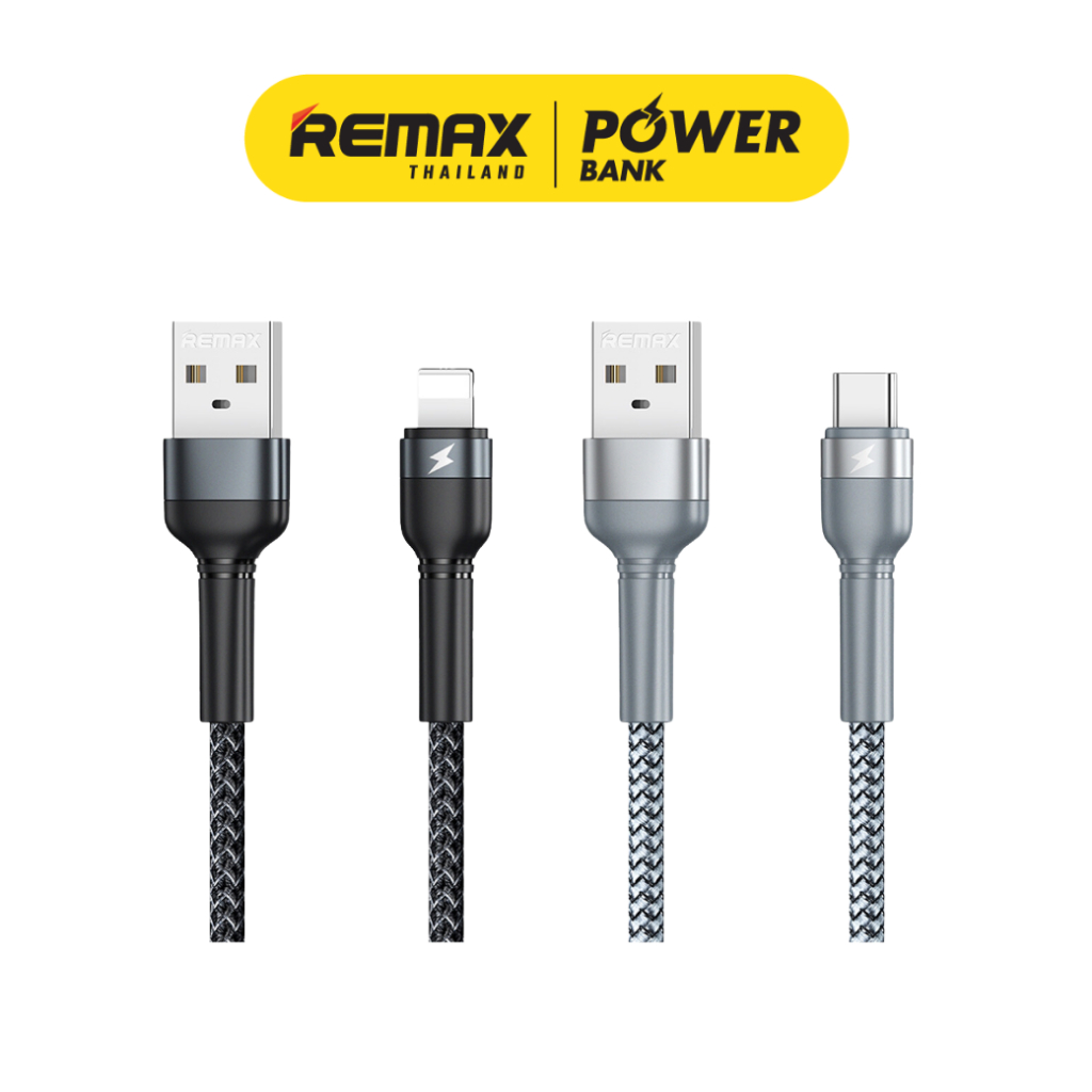Remax Cable รุ่น RC-124i / RC-124a สำหรับ Type-C / L Cable สายชาร์จ ...