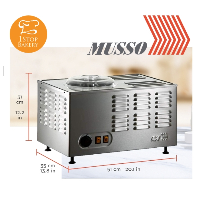 Musso Stella Ice Cream Machine 250W 1.5 Litre/เครื่องทำไอศกรีม Musso ...
