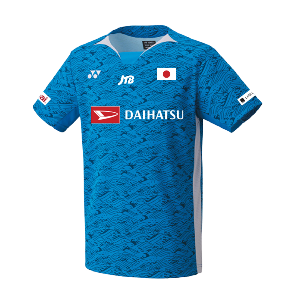 เสื้อกีฬา YONEX 10613(ทะเลญี่ปุ่น) พร้อมสปอนเซอร์ | Shopee Thailand