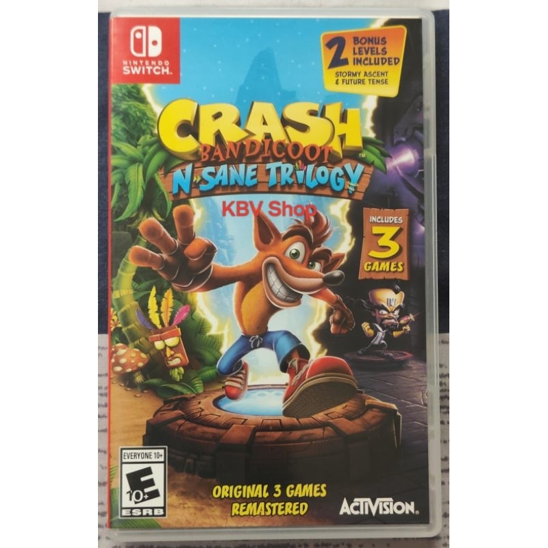 (ทักแชทรับโค๊ด)(มือ 2)Nintendo Switch : Crash Bandicoot N.Sane Trilogy ...