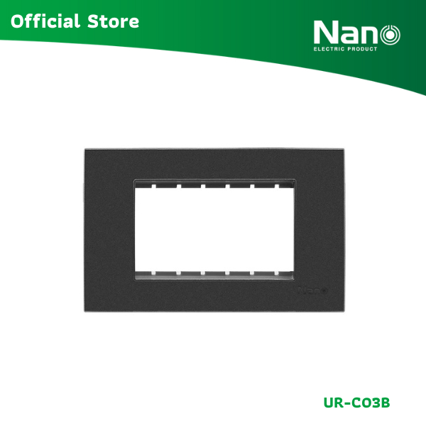 NANO แผงหน้ากากขอบเหลี่ยม ขนาด 3 ช่อง Urban series (1 ชิ้น/กล่อง) รุ่น UR-C03 | Shopee Thailand