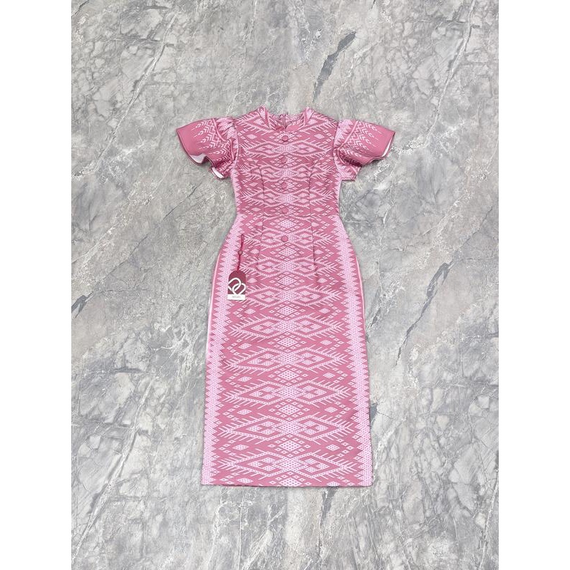 MYT x BELLITA BRAND : [BT351] : เดรสลายไทย ชุดเข้าวัด ชุดทำบุญ ชุดคุณครู | Shopee Thailand