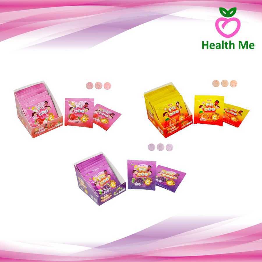 FIT-CEE ฟิต-ซี วิตามินซีชนิดเม็ดเคี้ยว 1 กล่อง 12 ซอง | Shopee Thailand