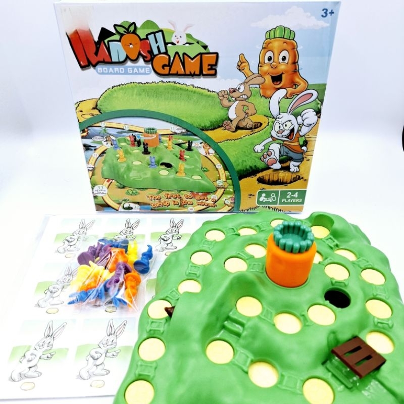 Radish Game (Eat Carrot game) board game เกมกระต่ายกินแครอท เกมสำหรับ ...