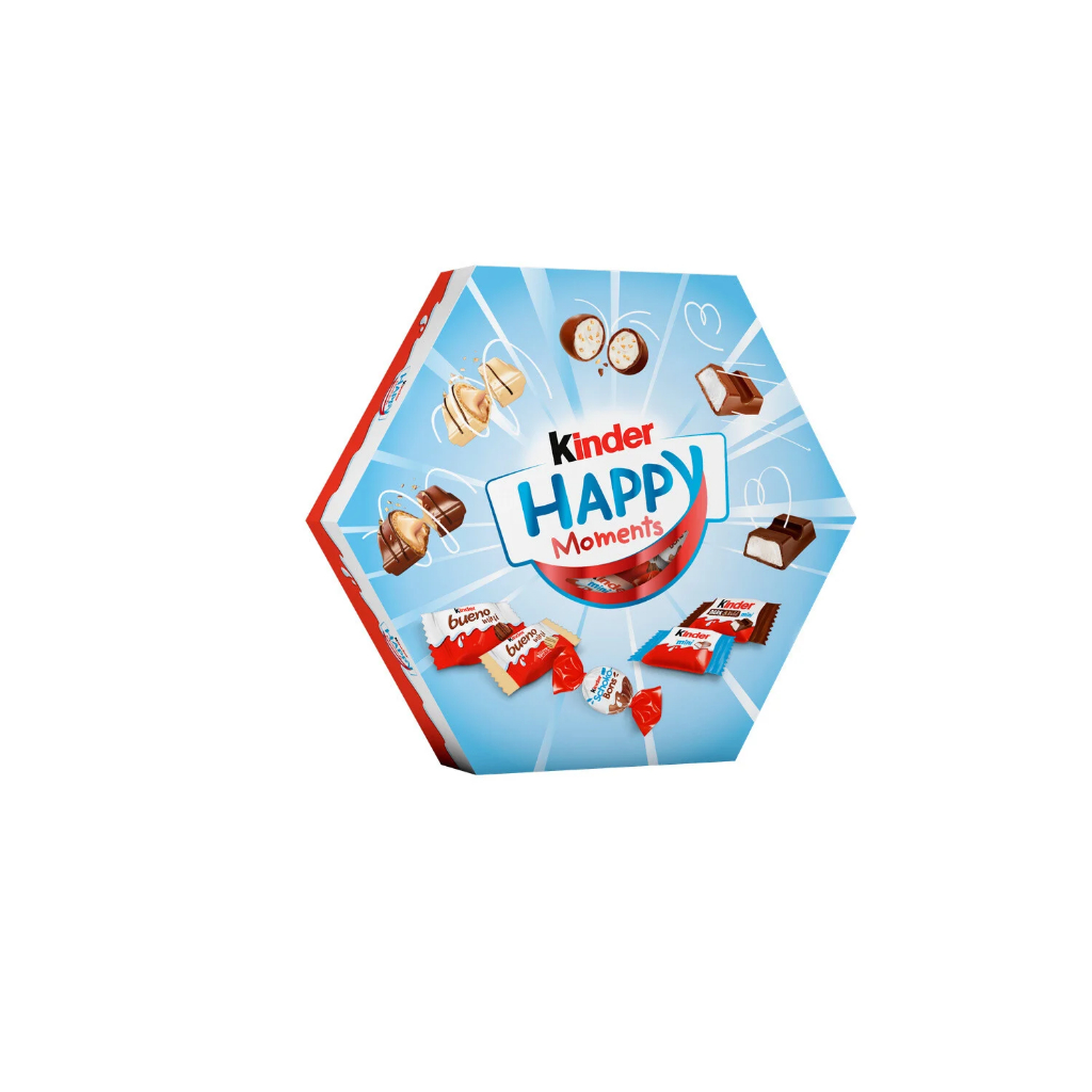 Kinder Happy Moments Box รวม 5 ชนิด น้ำหนัก 161 กรัม BBF.06/08/24 ...