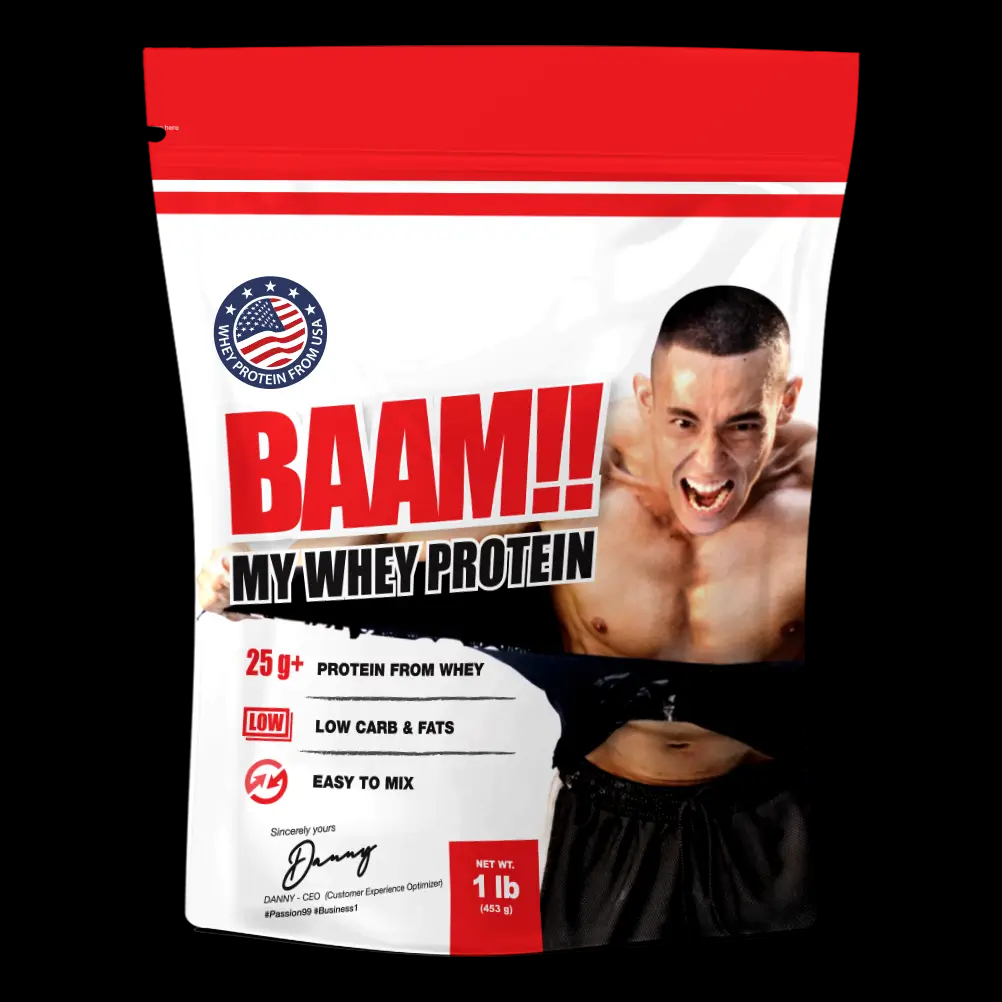 BAAM!! MY WHEY PROTEIN รส วานิลา 1lb | Shopee Thailand