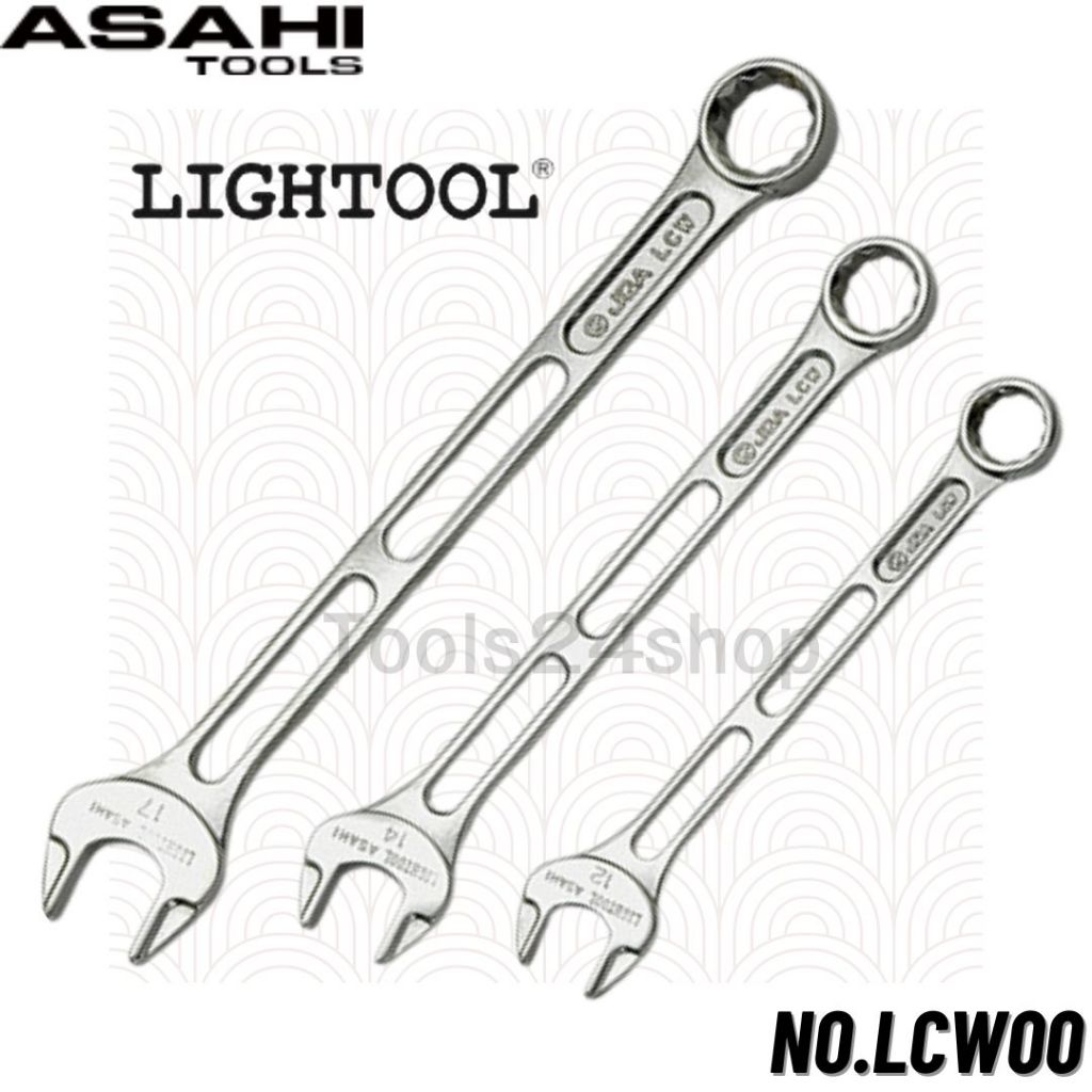 ASAHI ประแจแหวนข้างปากตาย ยาว รุ่น LIGHTOOL ขนาด 8 - 19 mm. | Shopee Thailand