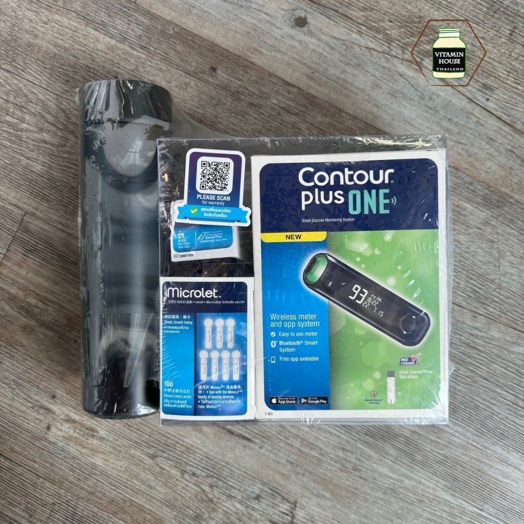 Contour Plus One เครื่องตรวจน้ำตาลพร้อมใช้งาน 💥เซ็ตโปรโมชั่นสุดคุ้ม 💥 ...
