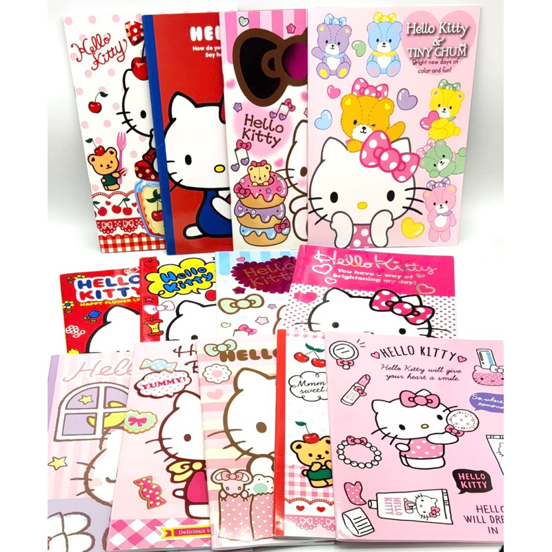 สมุดปกอ่อน ลาย Hello Kitty 70 แกรม มีเส้น มีลายด้านใน | Shopee Thailand