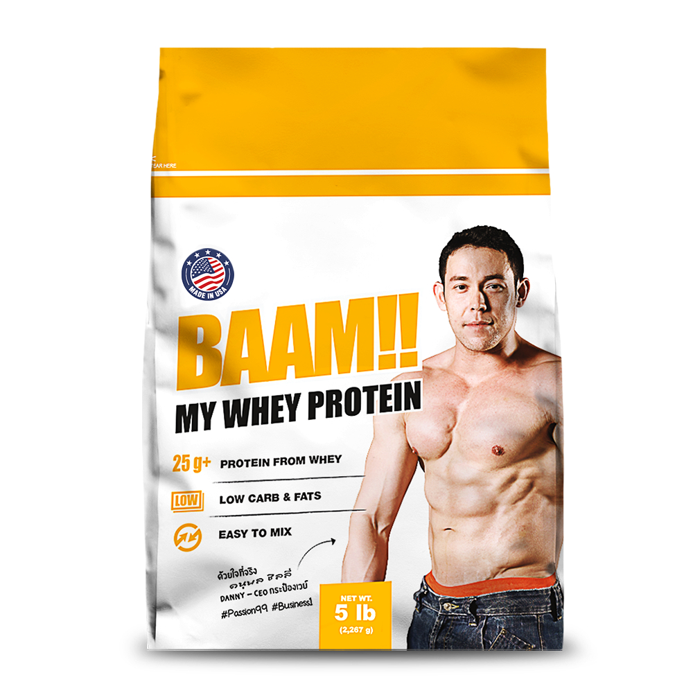 BAAM MY WHEY PROTEIN 5 LB เวย์โปรตีน เพิ่มกล้ามเนื้อ | Shopee Thailand