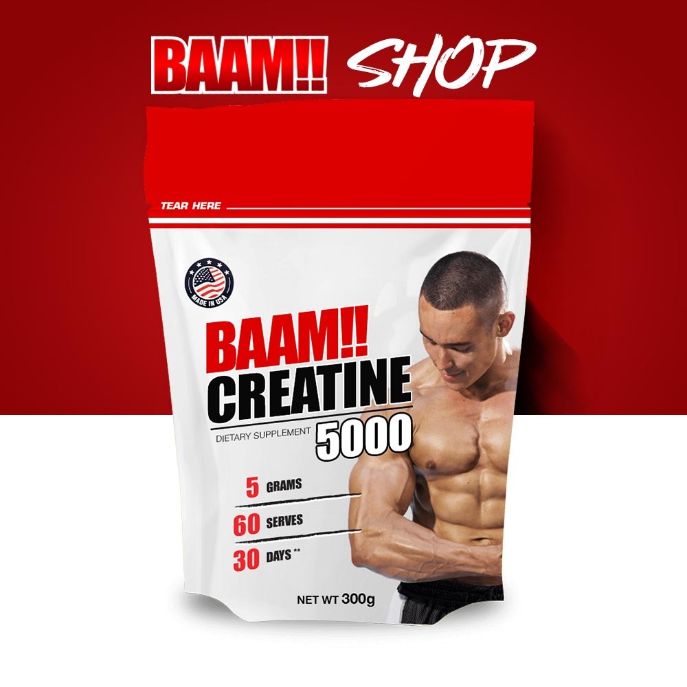 BAAM CREATINE 5000 เพิ่มแรงยกเวท ทำให้กล้ามเนื้อ ทำงานได้ต่อเนื่องนาน ...