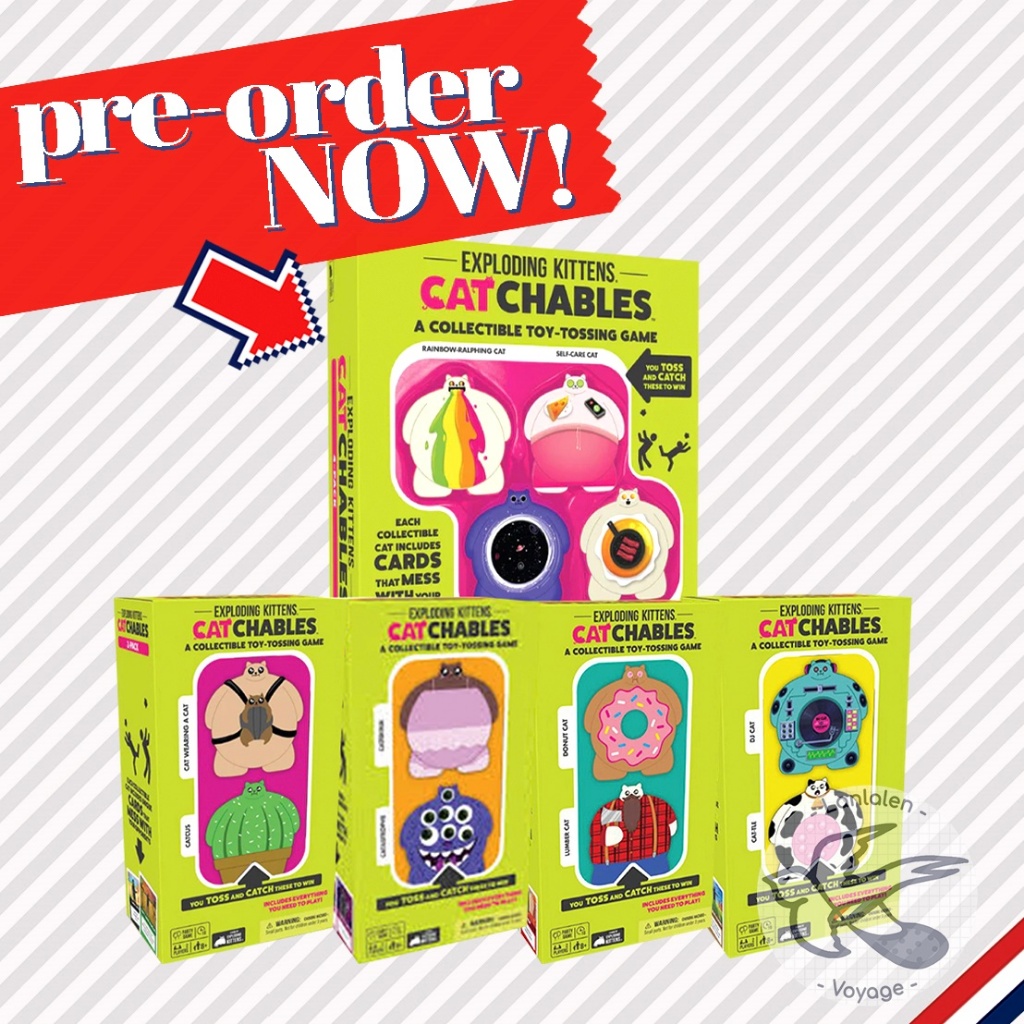 [Pre-Order] Exploding Kittens - Catchables 4 Pack Core Box / 4 Pack Booster [Boardgame] | Shopee ...