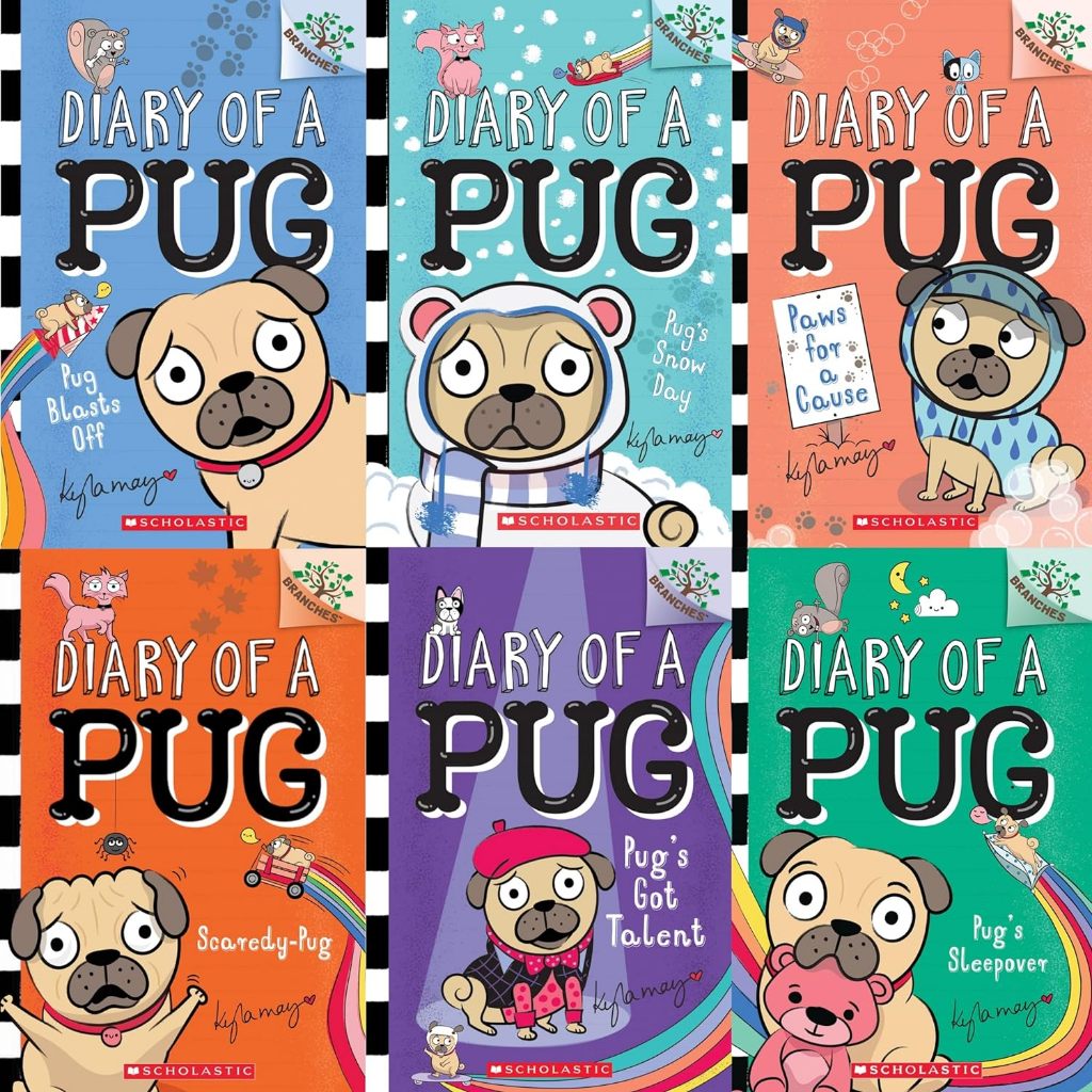 พร้อมส่ง ชุดหนังสือไดอารี่ DIARY OF A PUG Series 6 Books Collection Set ...