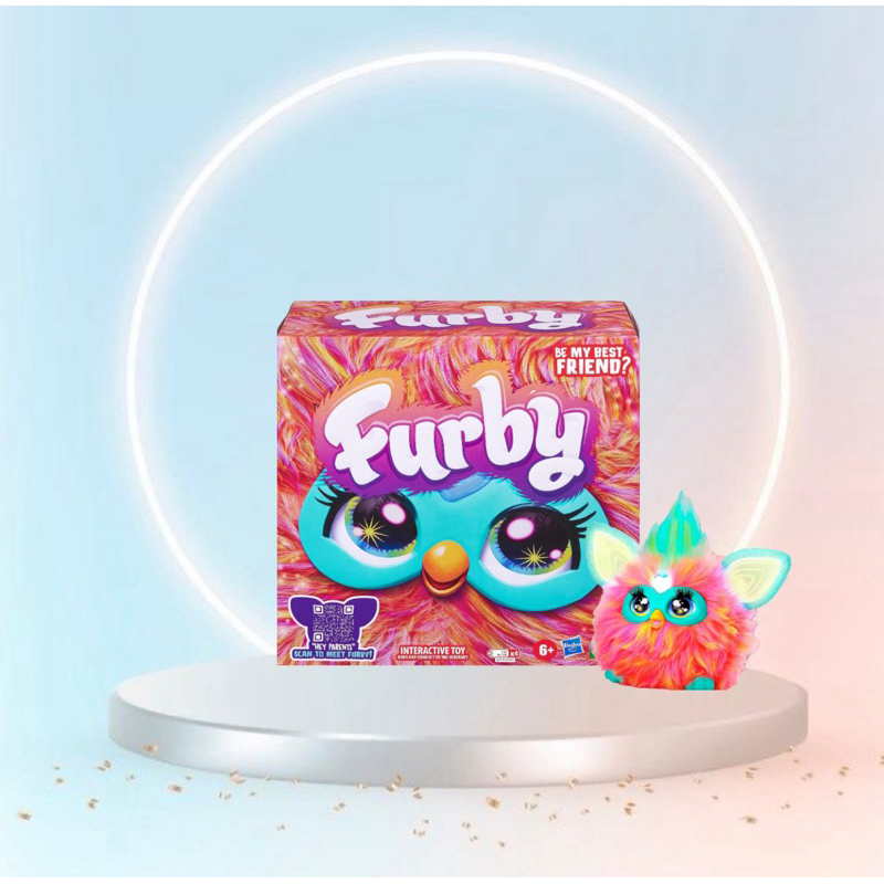Furby Coral Interactive Plush Toy - English Version, Ages 6 and up ...