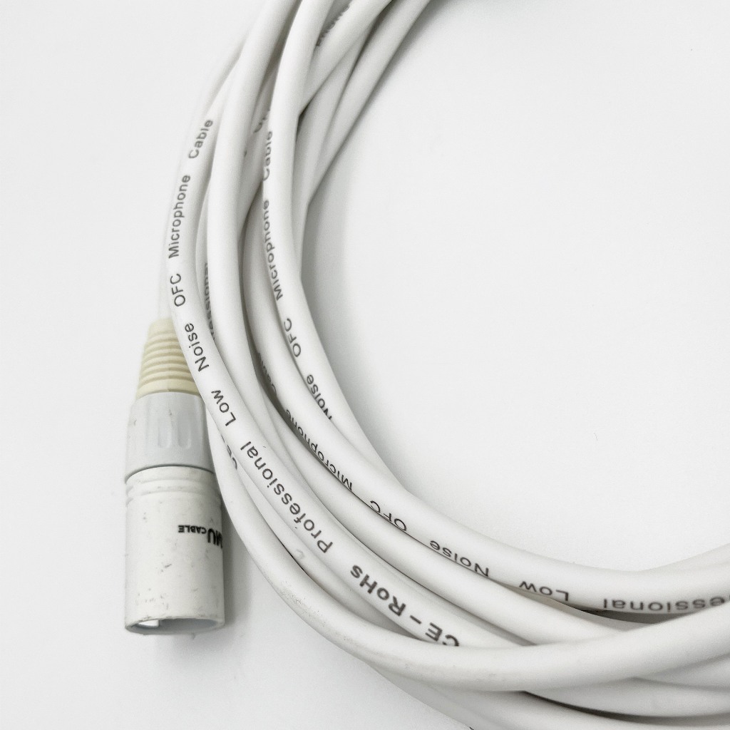 Mu Cable สายไมค์โครโฟน สีขาว | Shopee Thailand