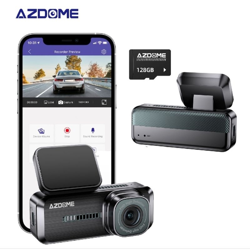 กล้องติดรถยนต์ AZDOME M200 Dashcam | Shopee Thailand