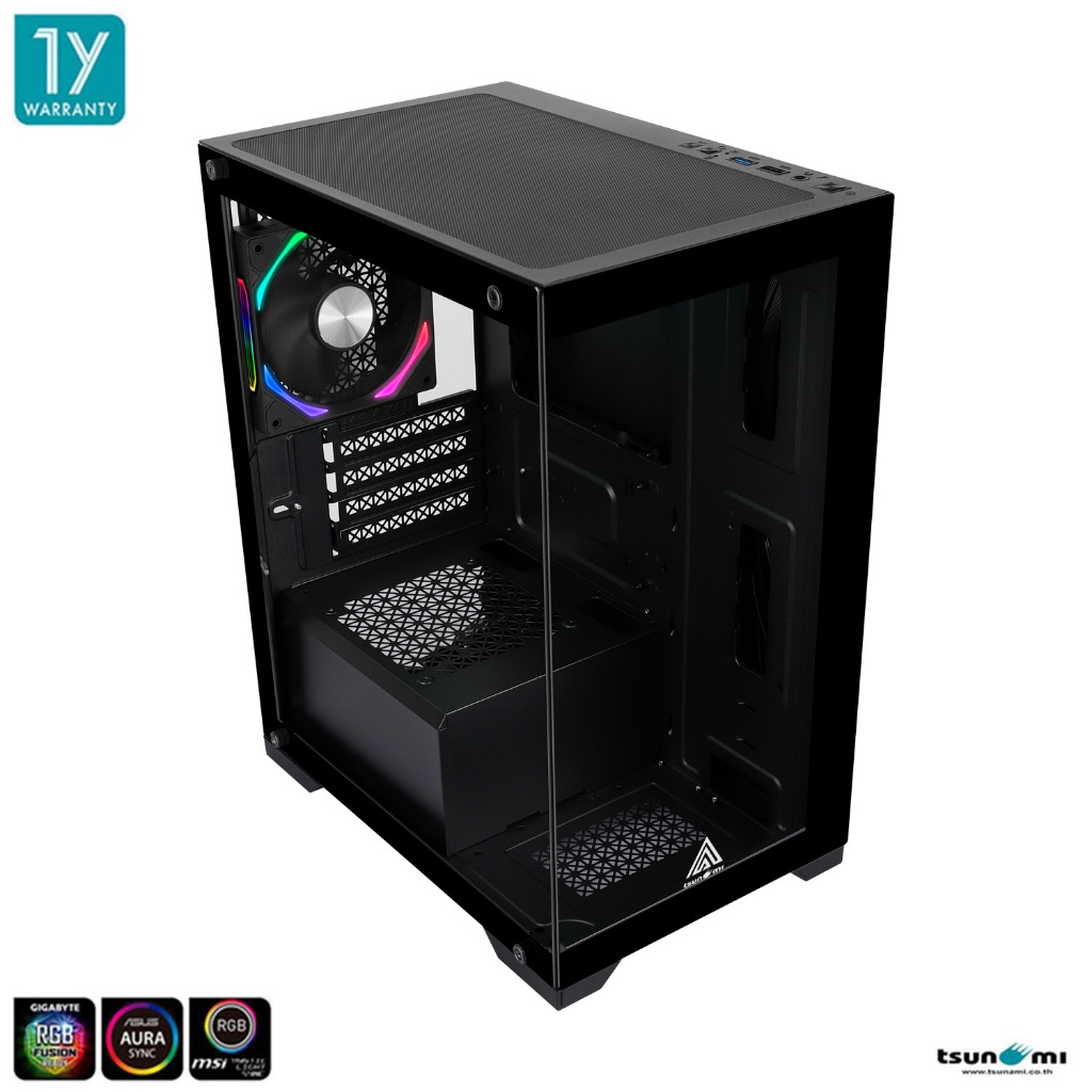 เคสคอมพิวเตอร์ Tsunami Adventure X Panorama Gaming Case with 1266 ARGB ...