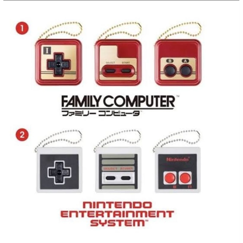 Nintendo TOKYO Controller Button Collection Keychain Capsule Toy Japan ...