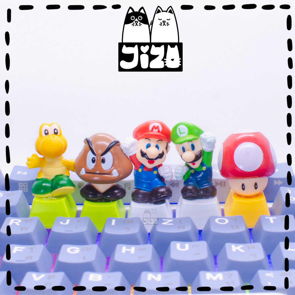Keycap Mario ปุ่มกดคีย์บอร์ด แก๊งค์มาริโอ้ (มีของแถมให้จนกว่าของแถมจะ ...