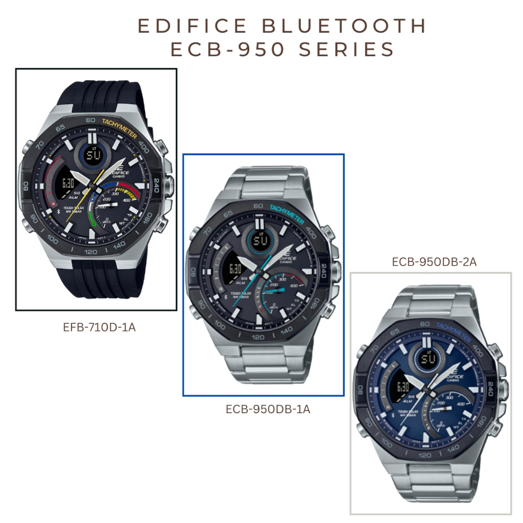 นาฬิกา นาฬิกาข้อมือ Casio Edifice Bluetooth | ECB-950 | ECB-900MP | EDIFICE | นาฬิกา | ECB-950DB ...